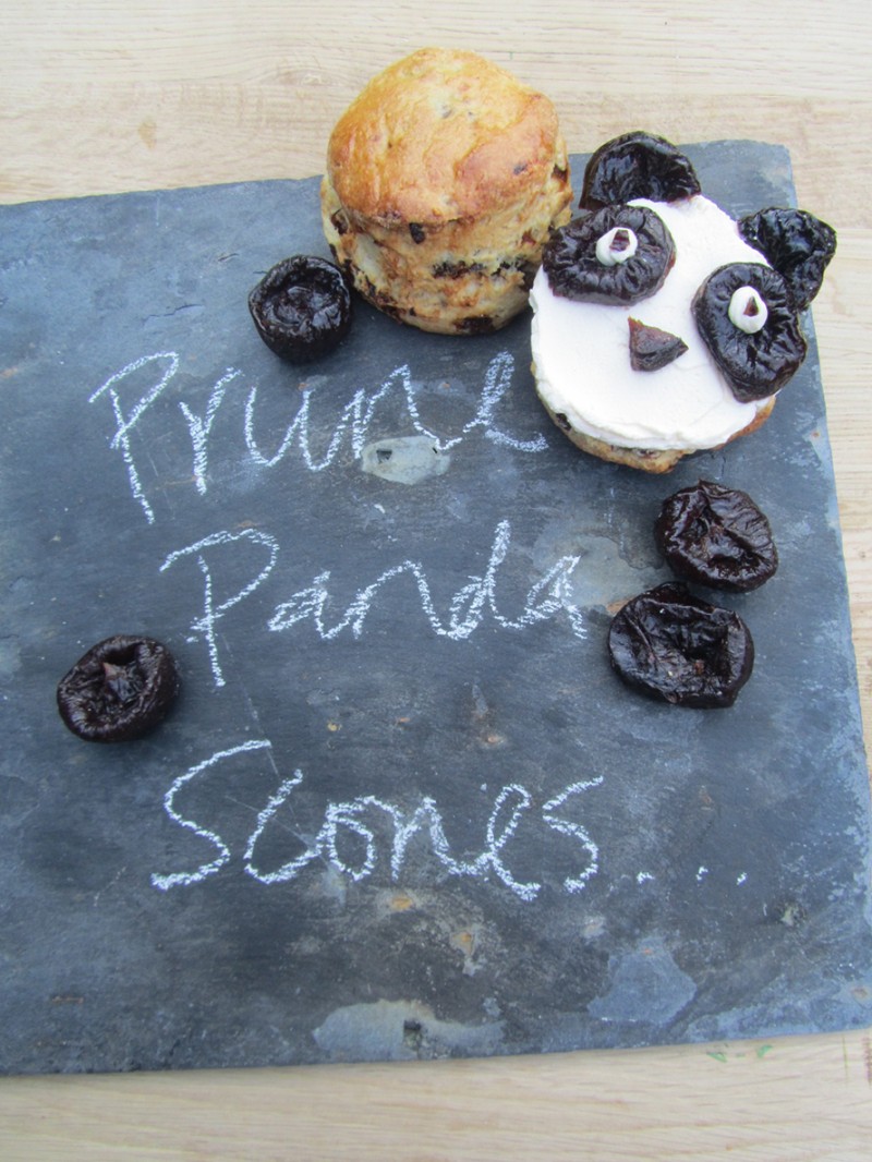 California Prune Panda scones | Frances Quinn
